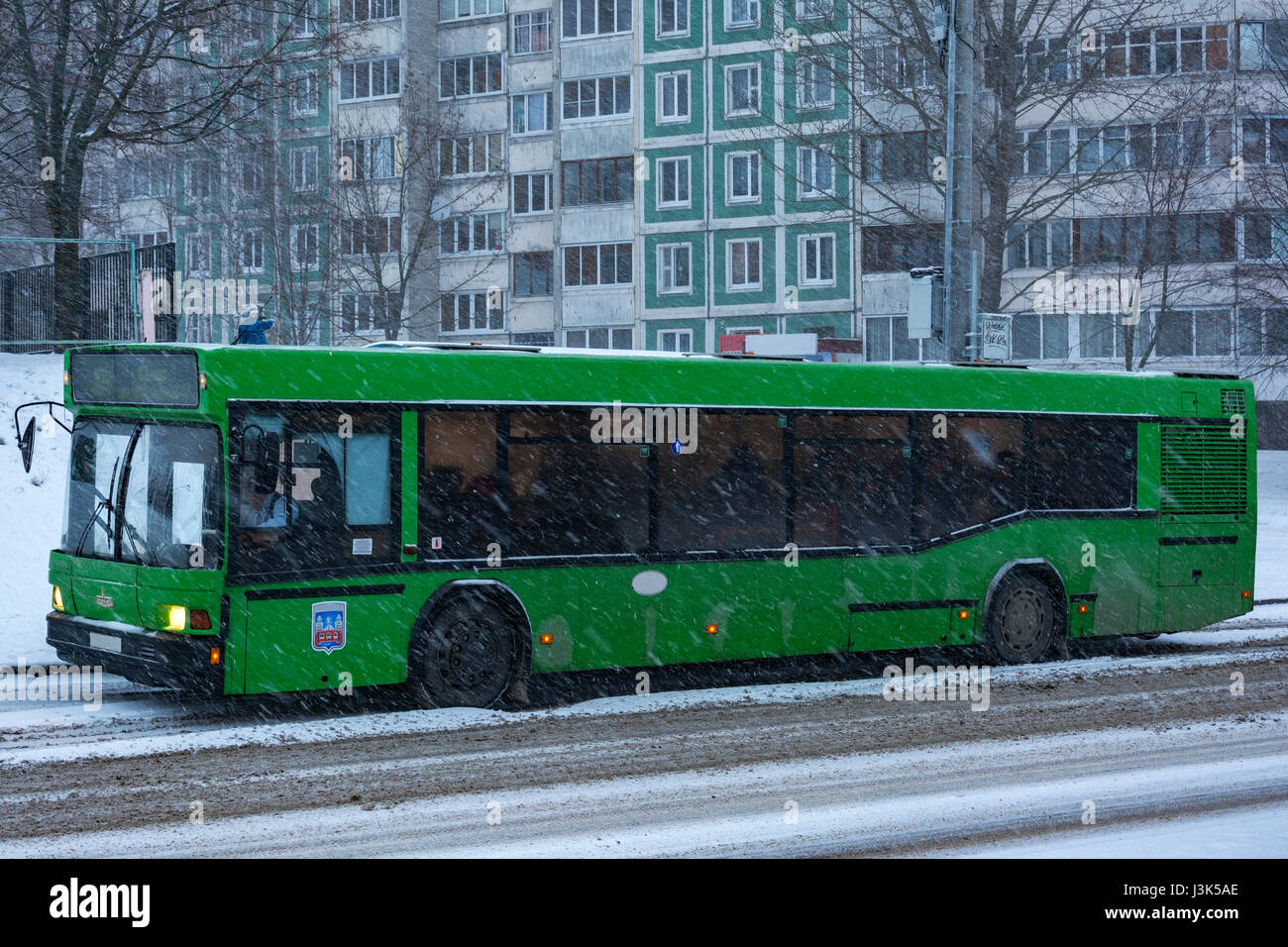 Bus Stop Snow High Resolution Stock Photography and Images - Alamy