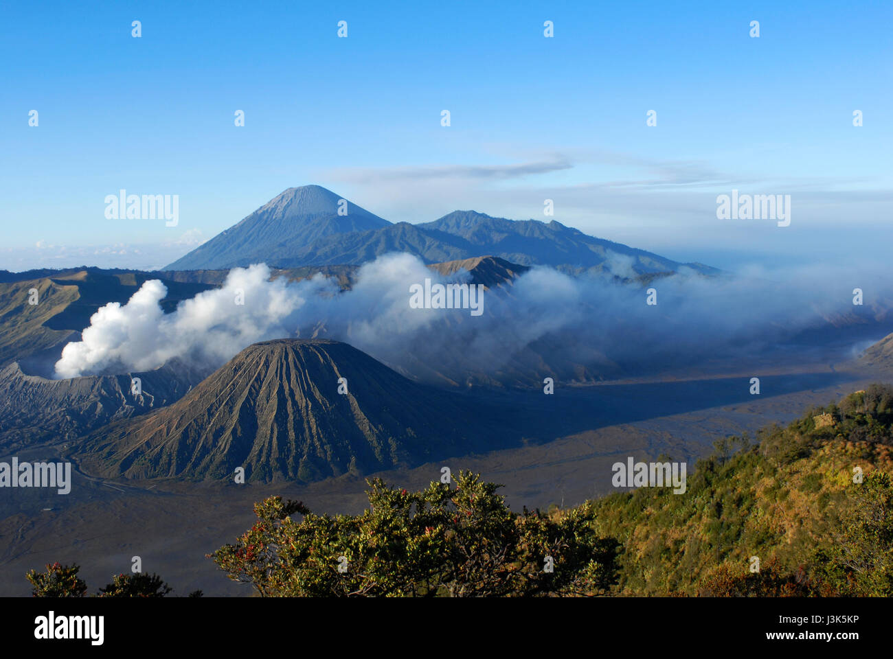 Mount Bromo, an active volcano and part of the Tengger Semeru National ...