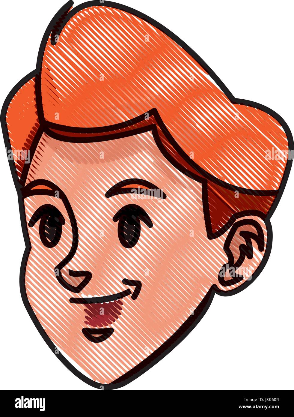 cartoon boy head sport design graphic Stock Vector Image & Art - Alamy