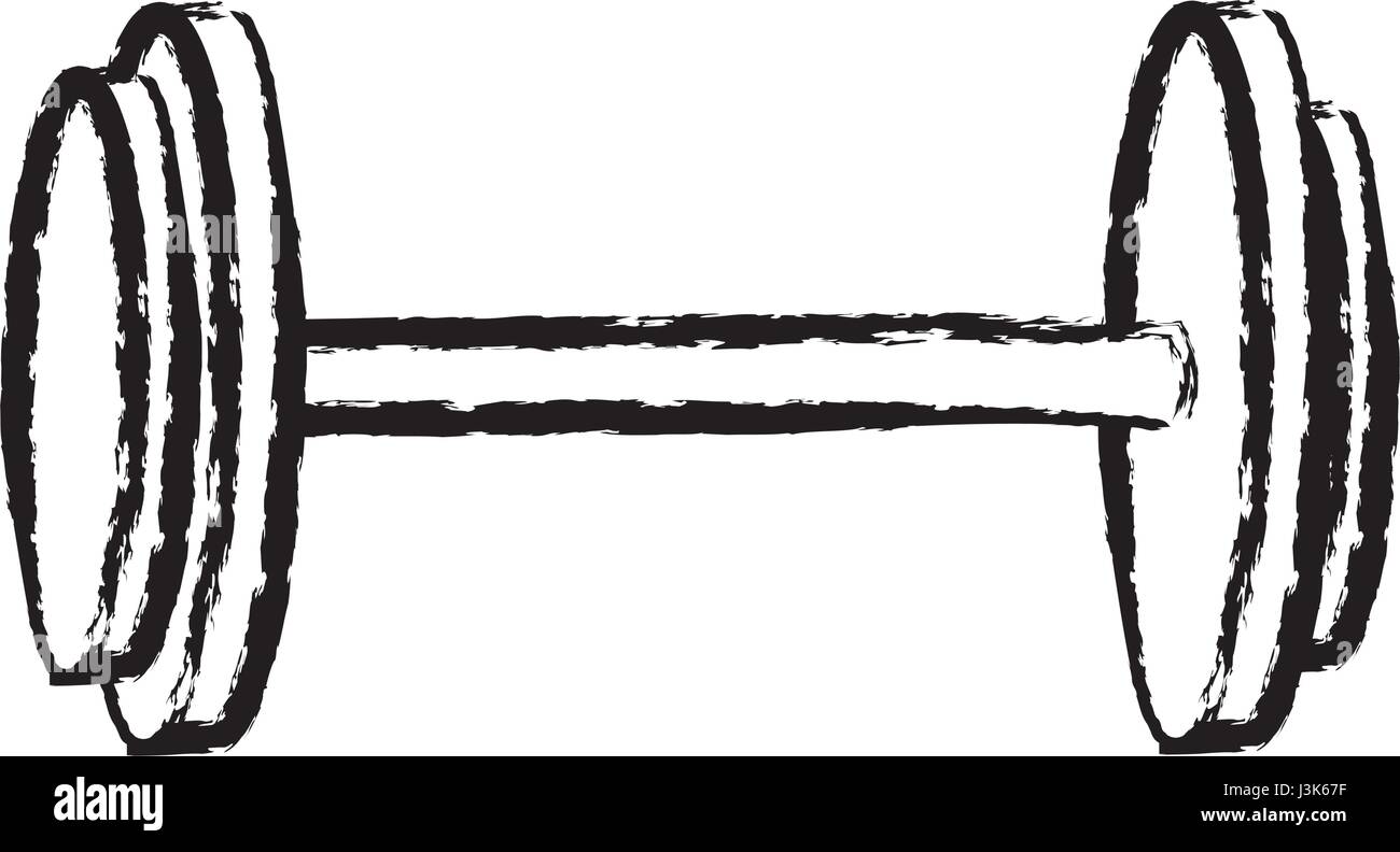 Dumbbell Weight Drawing