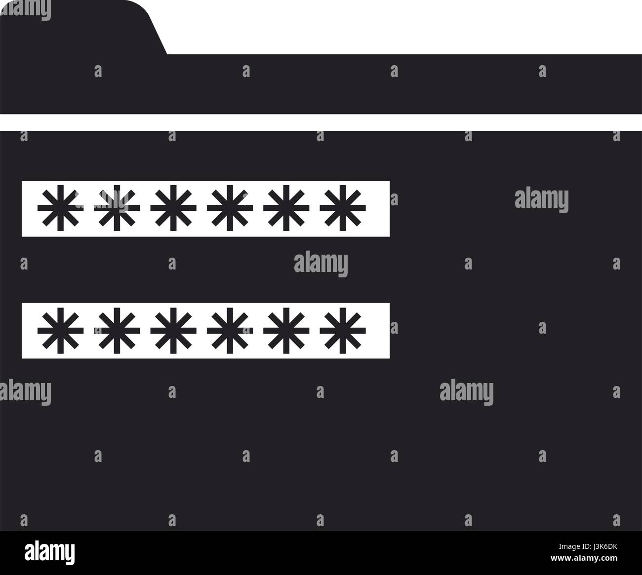 password security system file protection pictogram Stock Vector Image ...