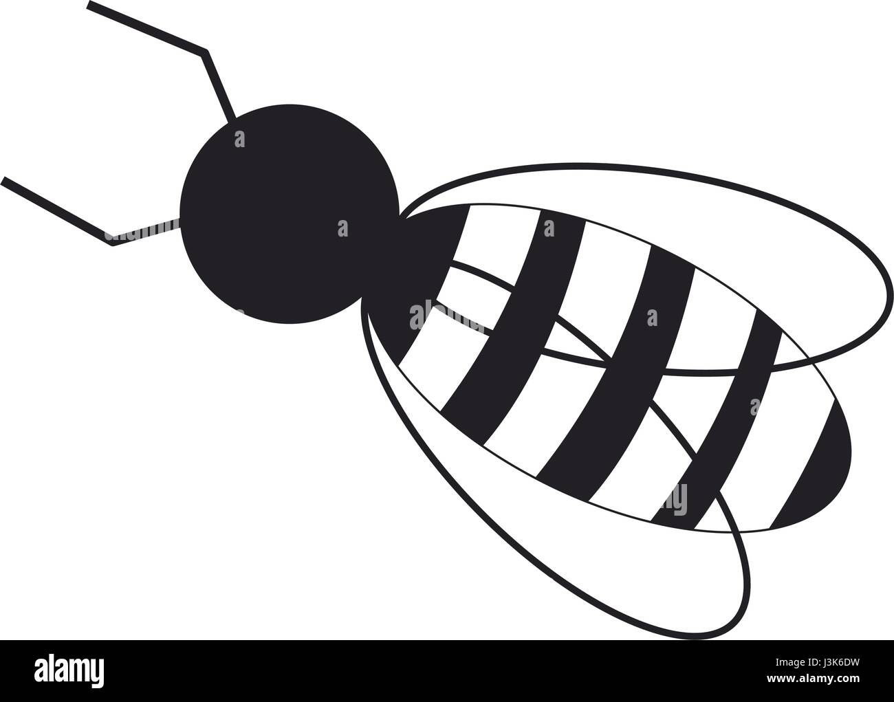 Bee honey insect pictogram Stock Vector Images - Alamy