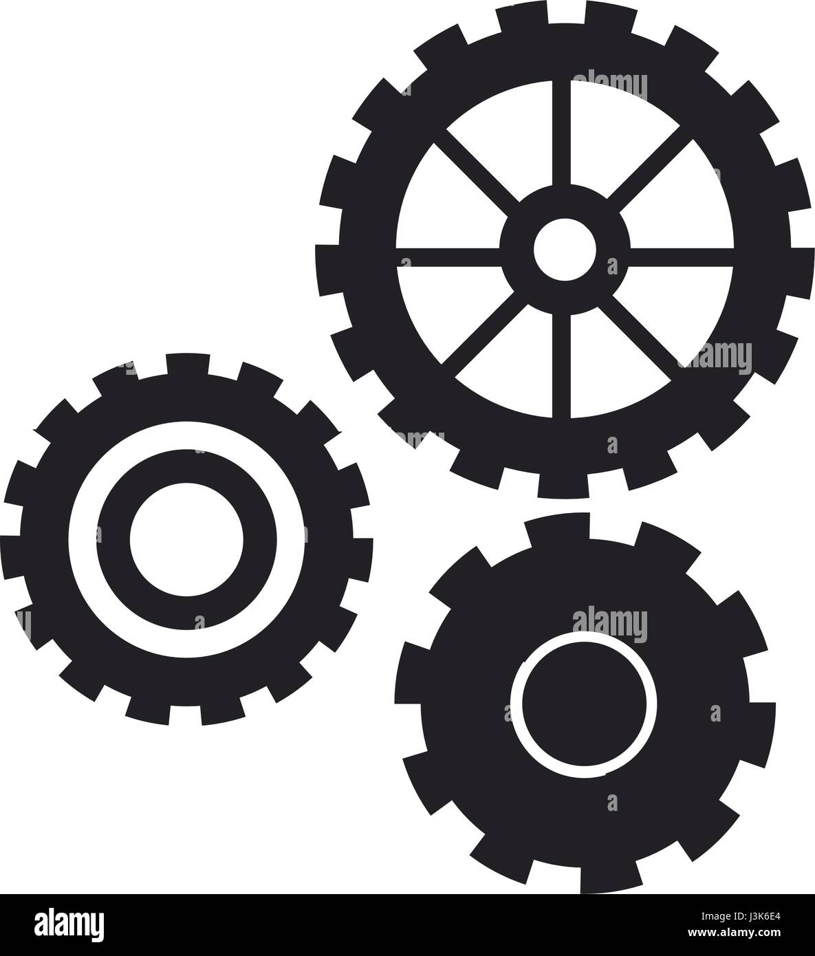 gear work mechanical cooperation pictogram Stock Vector Image & Art - Alamy