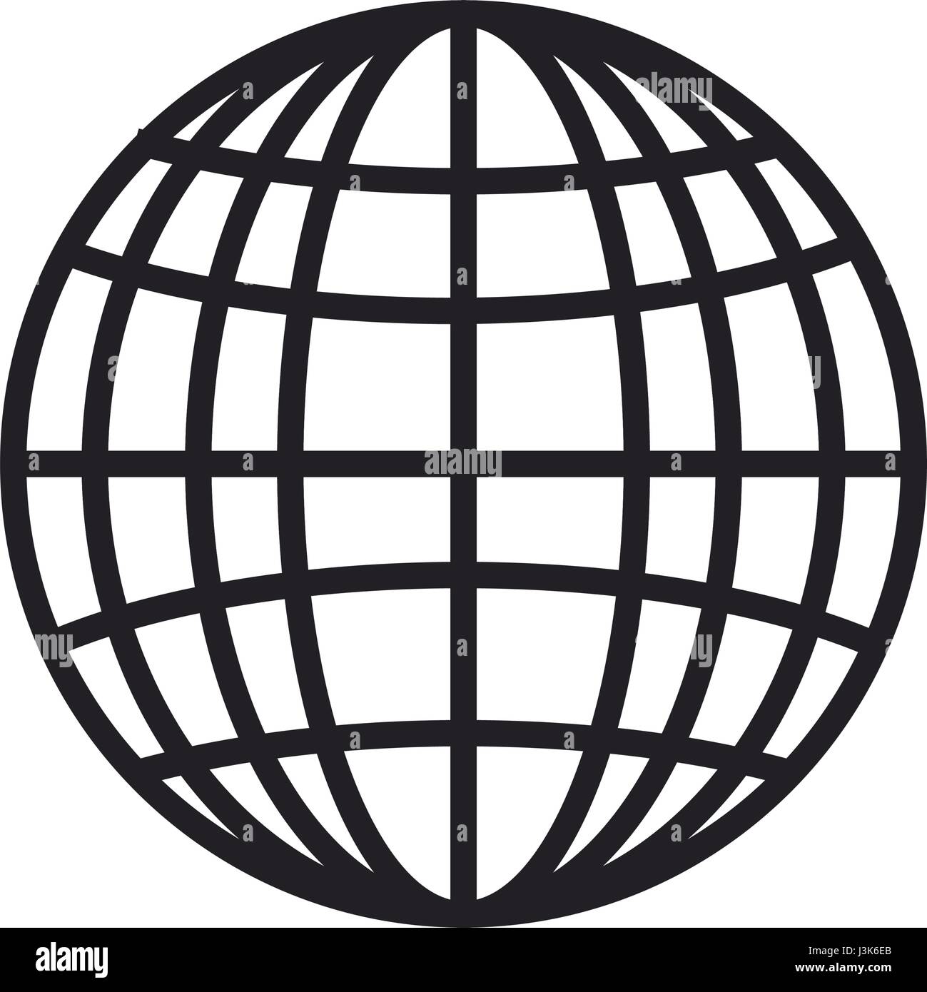 globe connection technology system pictogram Stock Vector Image & Art ...
