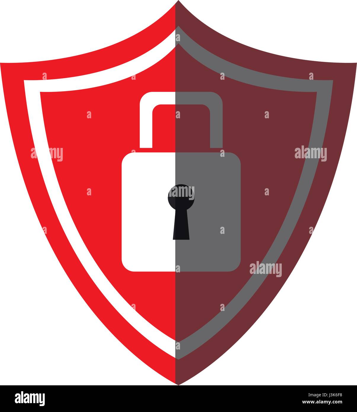 Symbol image data protection Stock Vector Images - Alamy