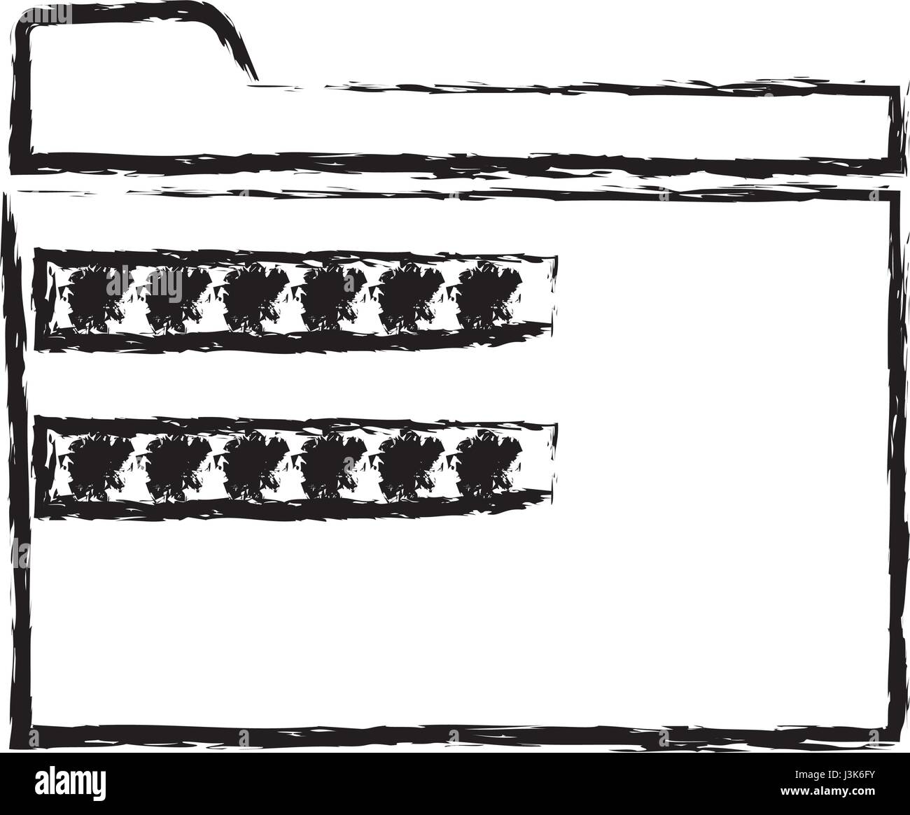 password security system file protection sketch Stock Vector Image ...