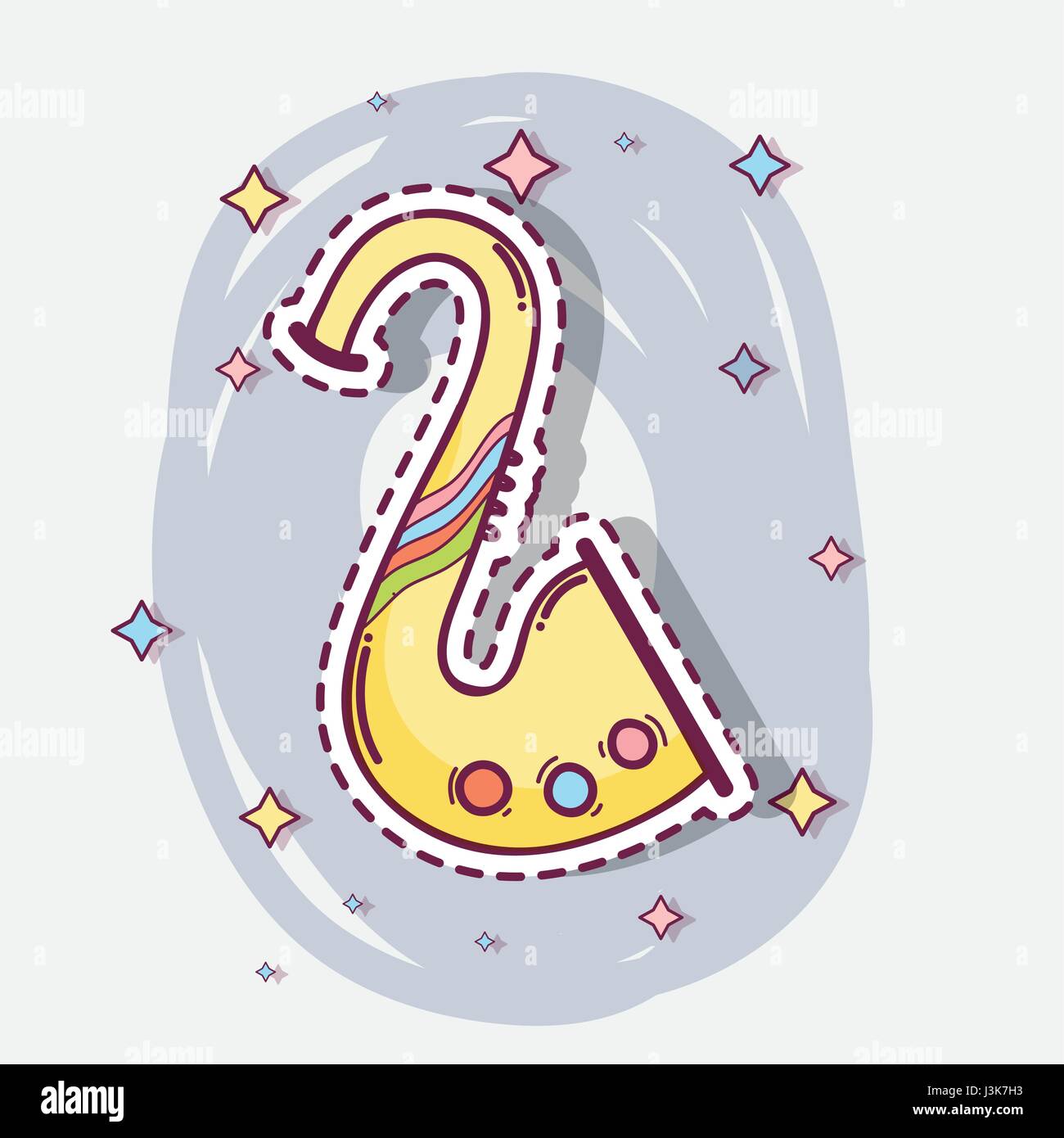 cute saxophone play music instruments Stock Vector Image & Art - Alamy