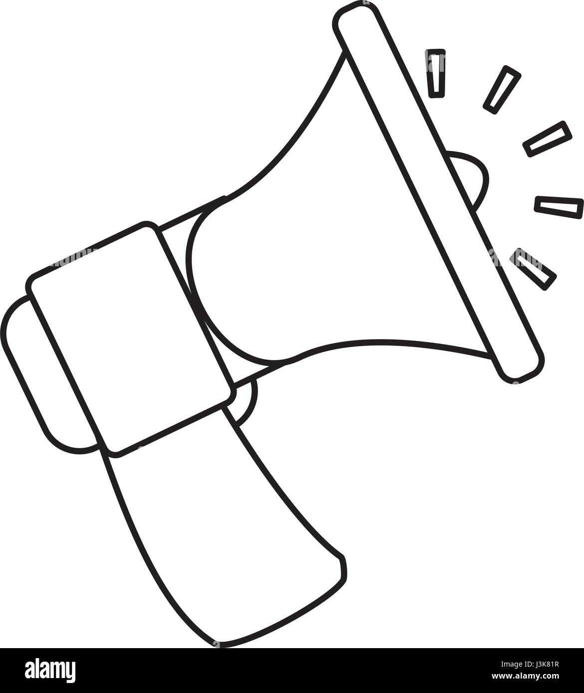 Bullhorn advertising symbol Stock Vector Image & Art - Alamy