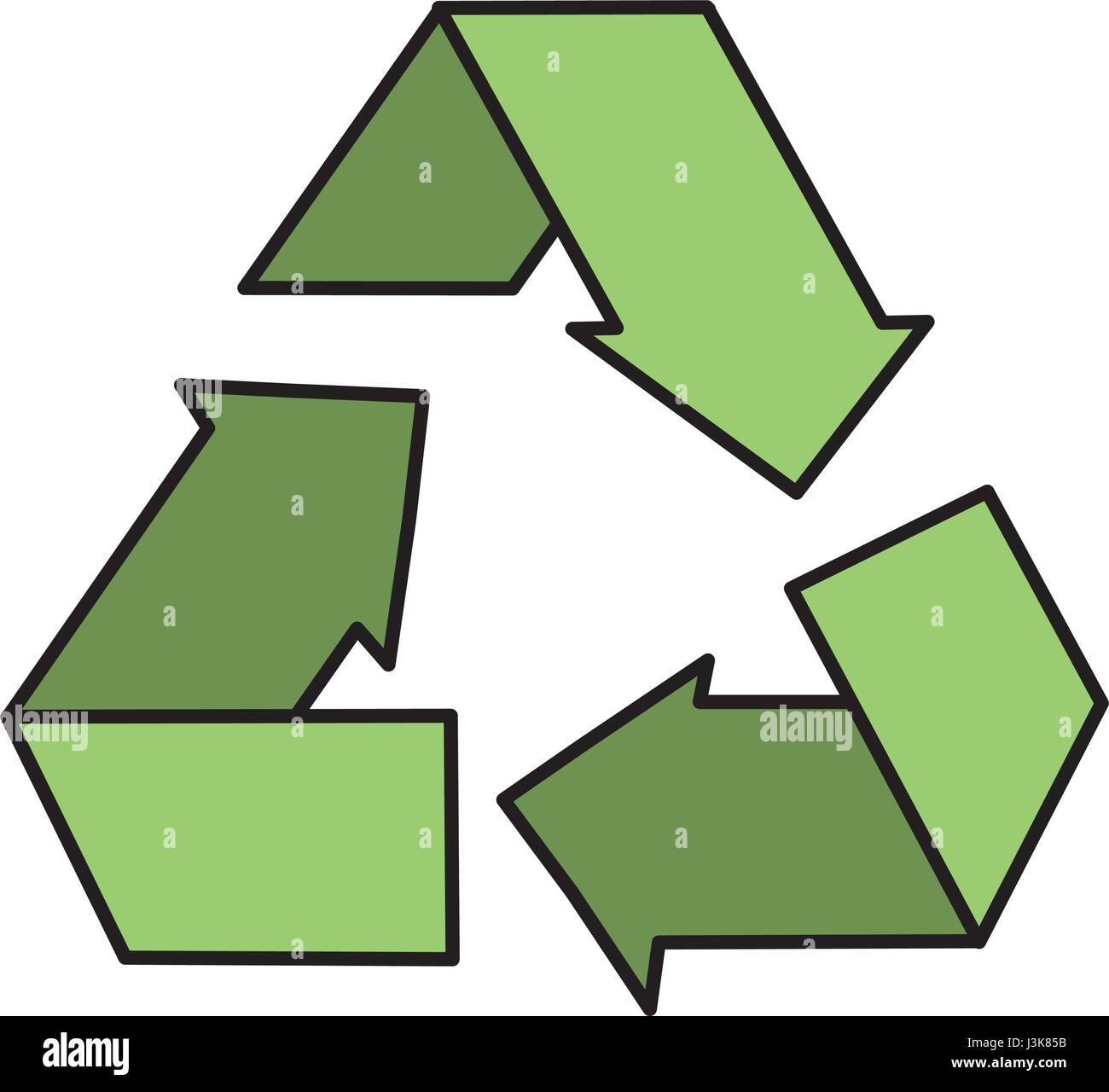 reduce, recycle and reuse environment symbol Stock Vector Image & Art ...