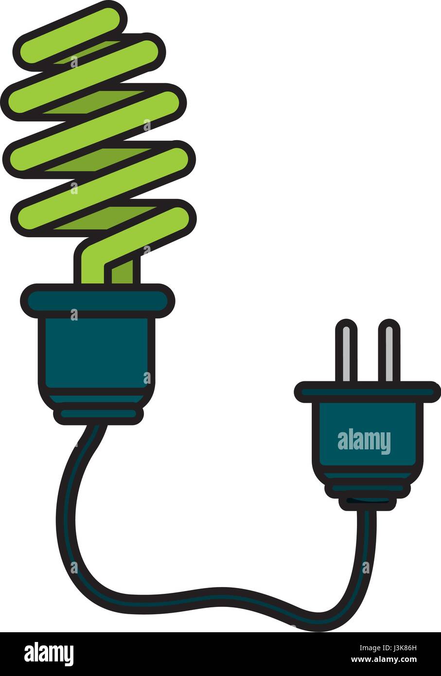 save bulb with power cable Stock Vector Image & Art - Alamy