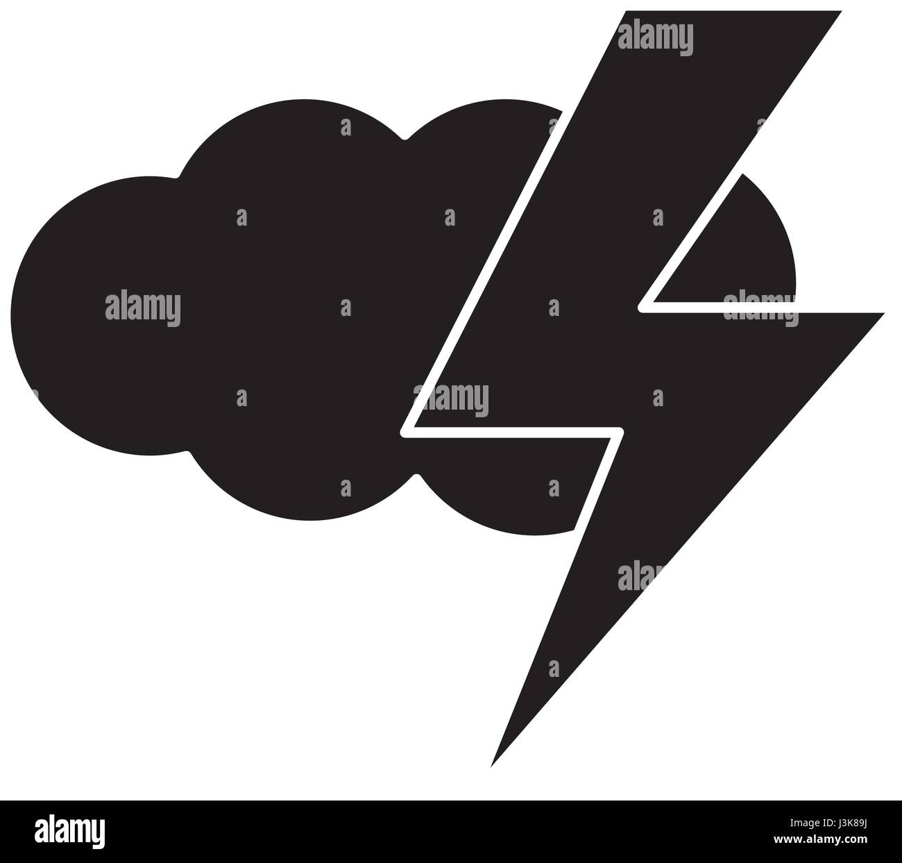 contour cloud and thunder natural weather Stock Vector Image & Art - Alamy