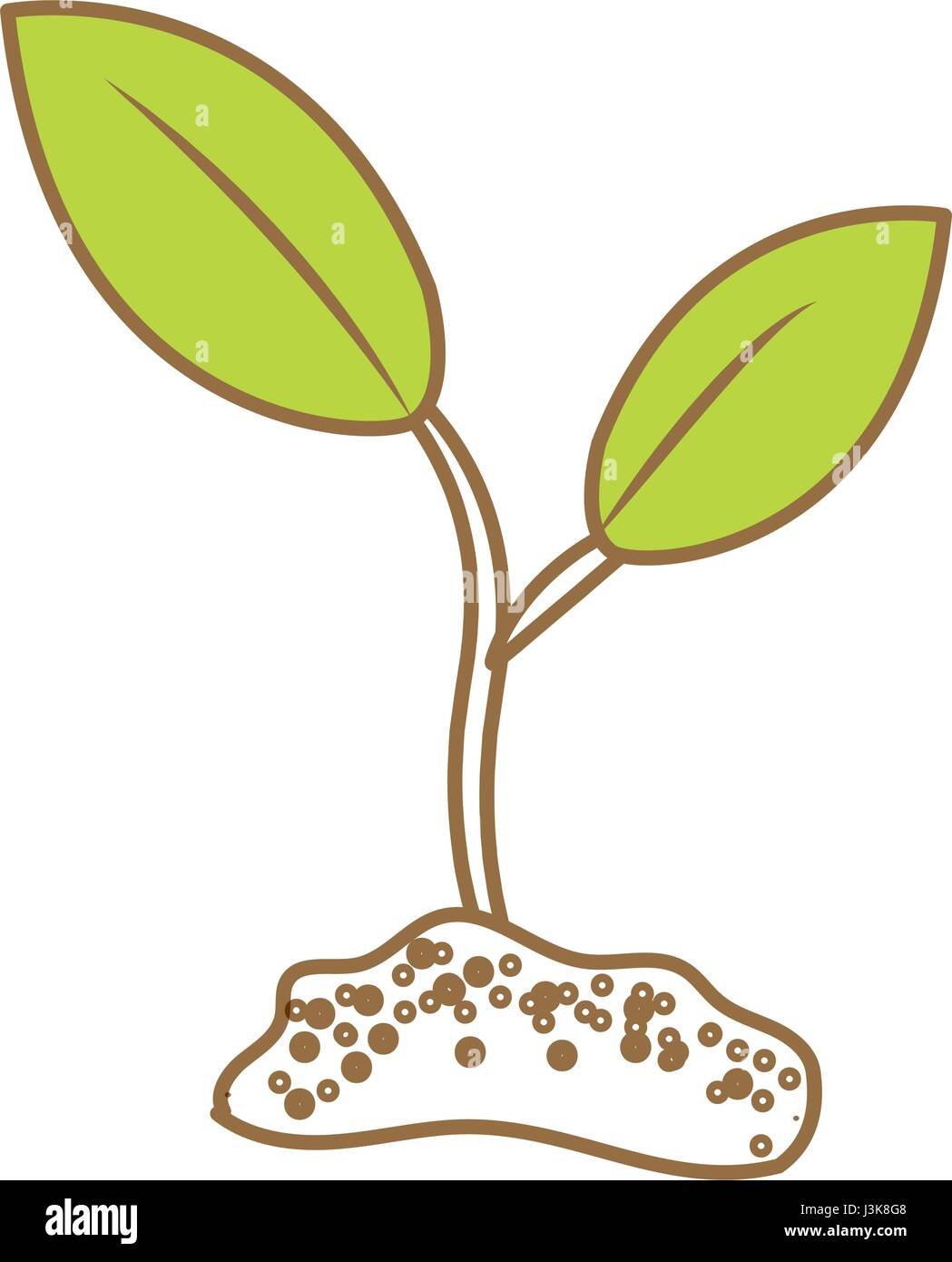 cute ecology plant with earth Stock Vector Image & Art - Alamy