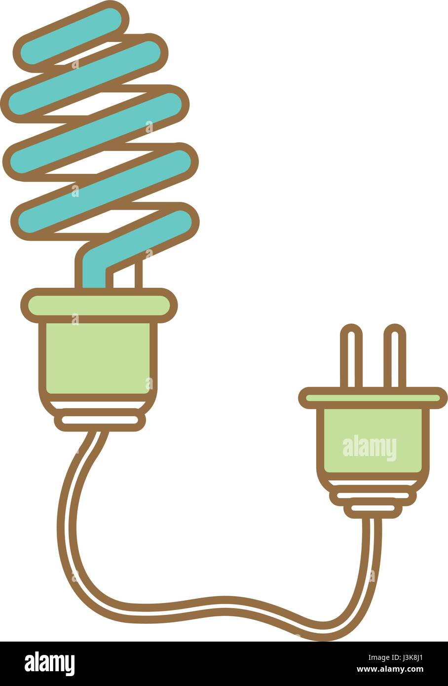 Save bulb power cable Stock Vector Images - Alamy