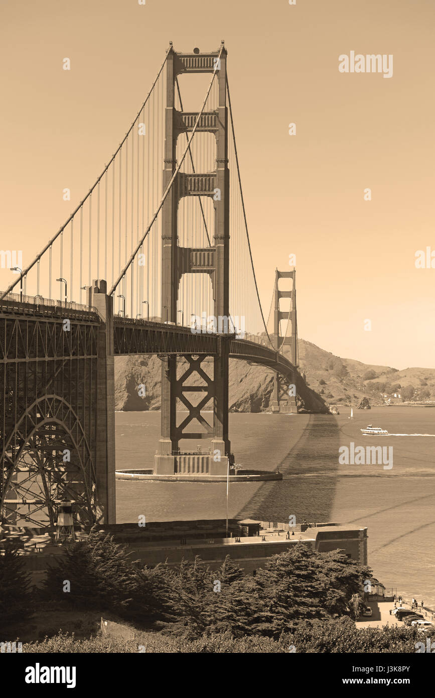 The Golden Gate Bridge, an engineering marvel of construction and ...