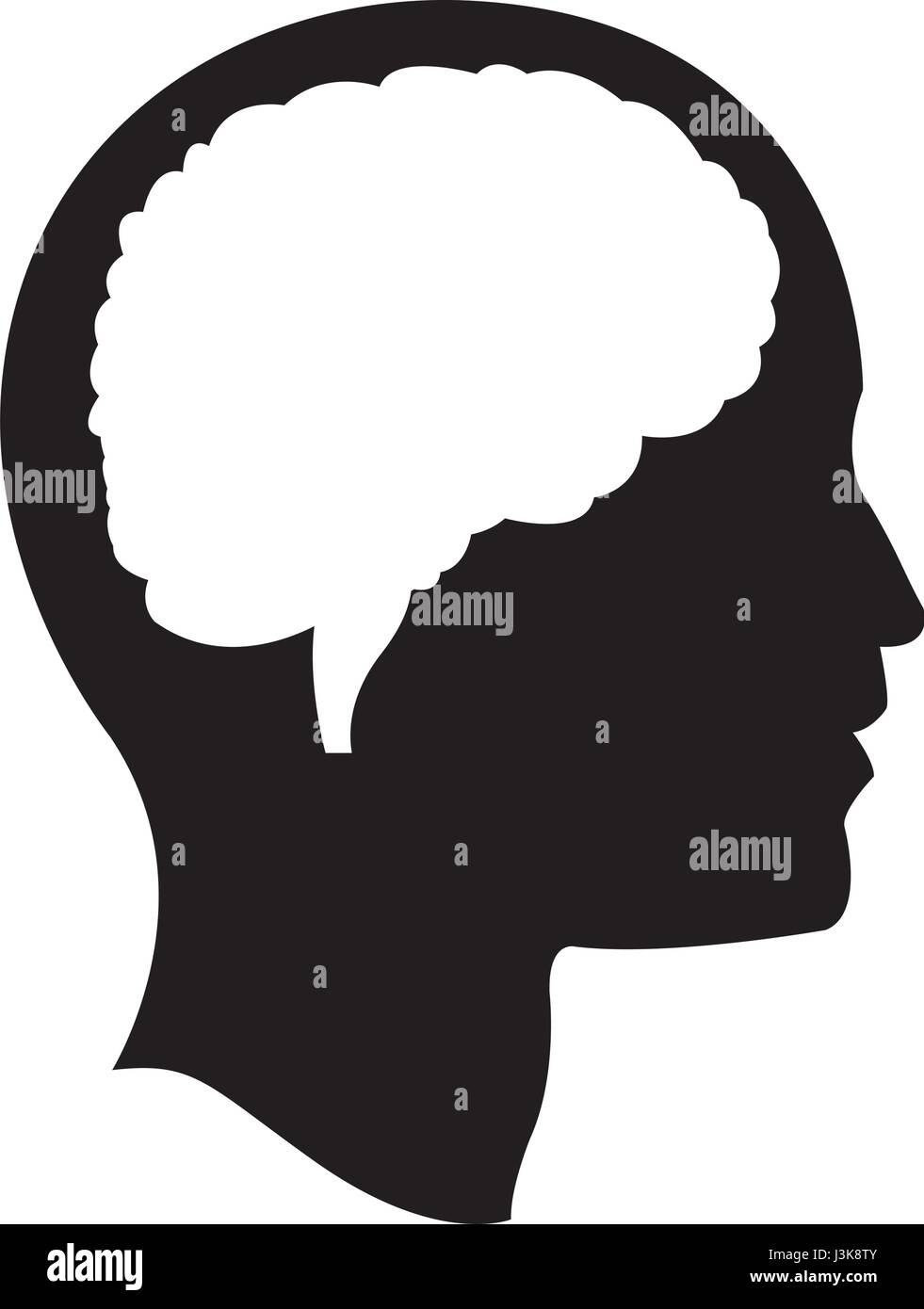 head brain mind idea creativity pictogram Stock Vector Image & Art - Alamy