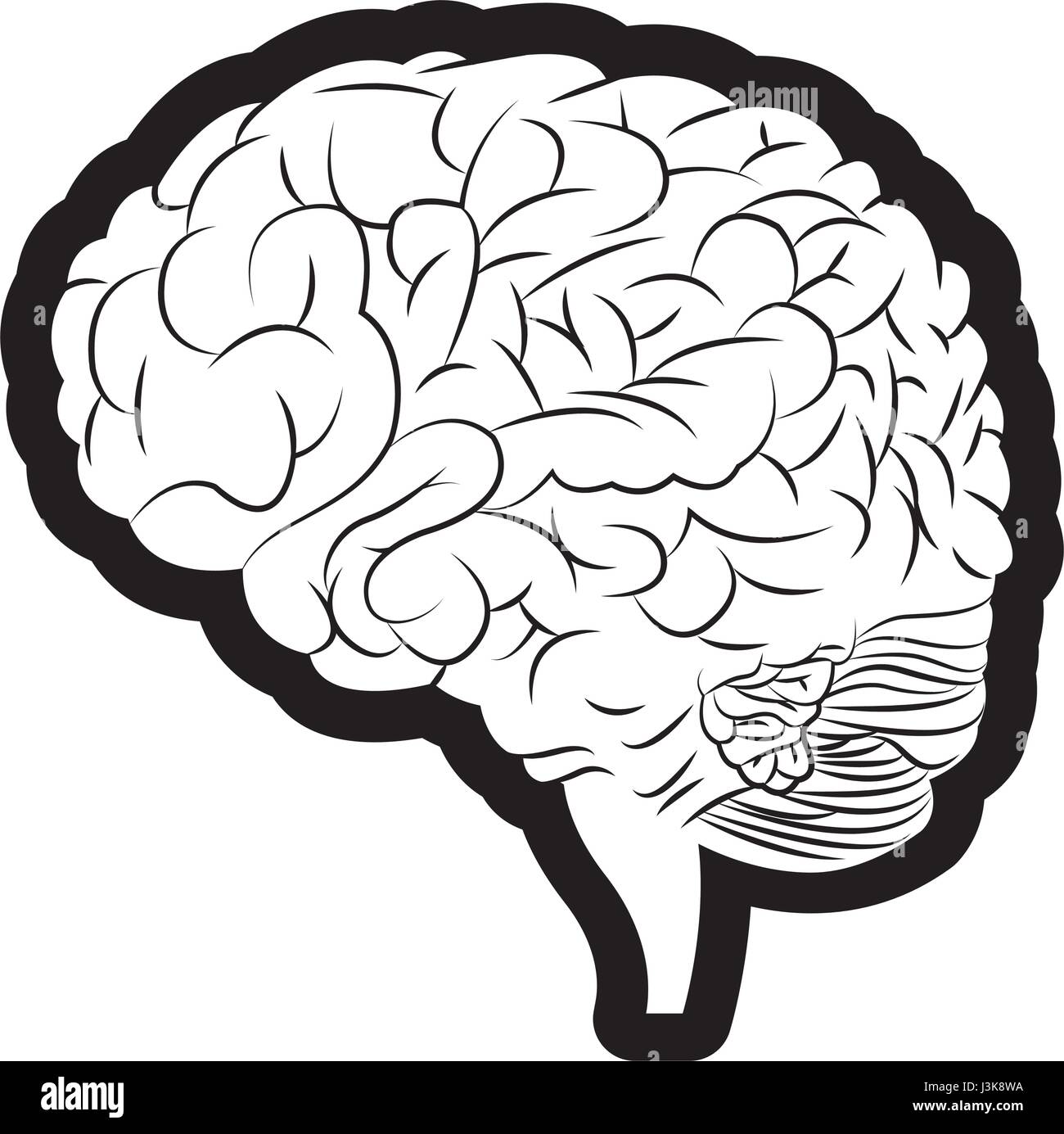 brain mind idea creativity image outline Stock Vector Image & Art - Alamy