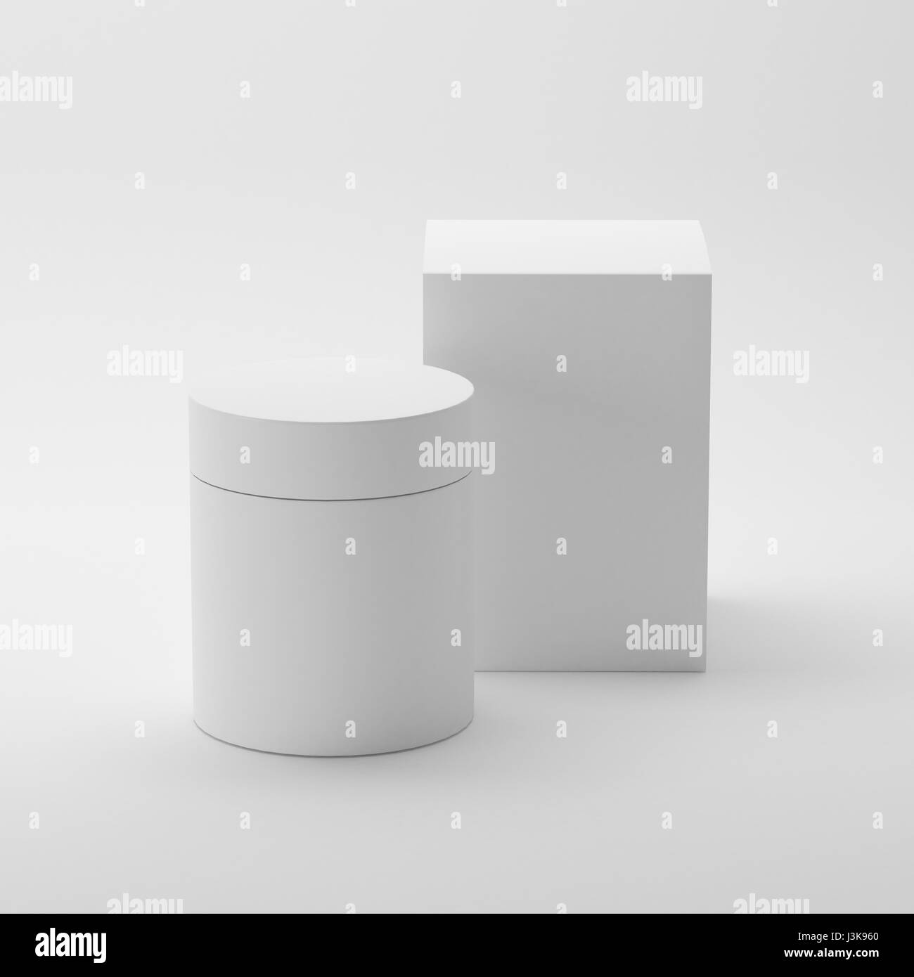 Blank Cosmetic Package Container For Cream, Medicine or Gel Stock Photo ...