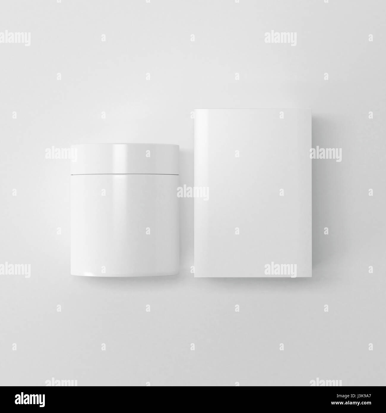 Blank Cosmetic Package Container For Cream, Medicine or Gel Stock Photo ...