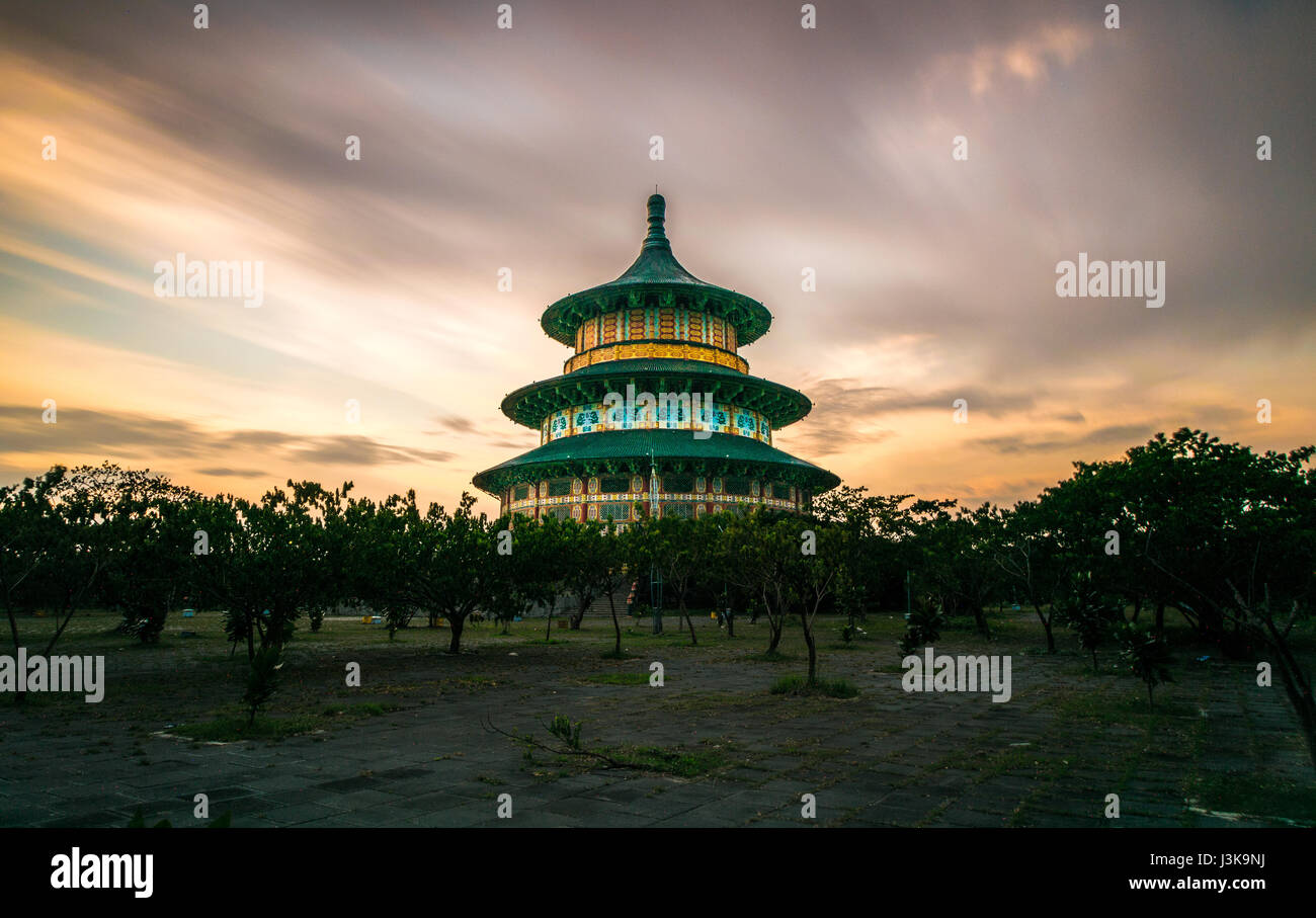 Tian Ti Temple at Kenjeran Park Surabaya Stock Photo - Alamy