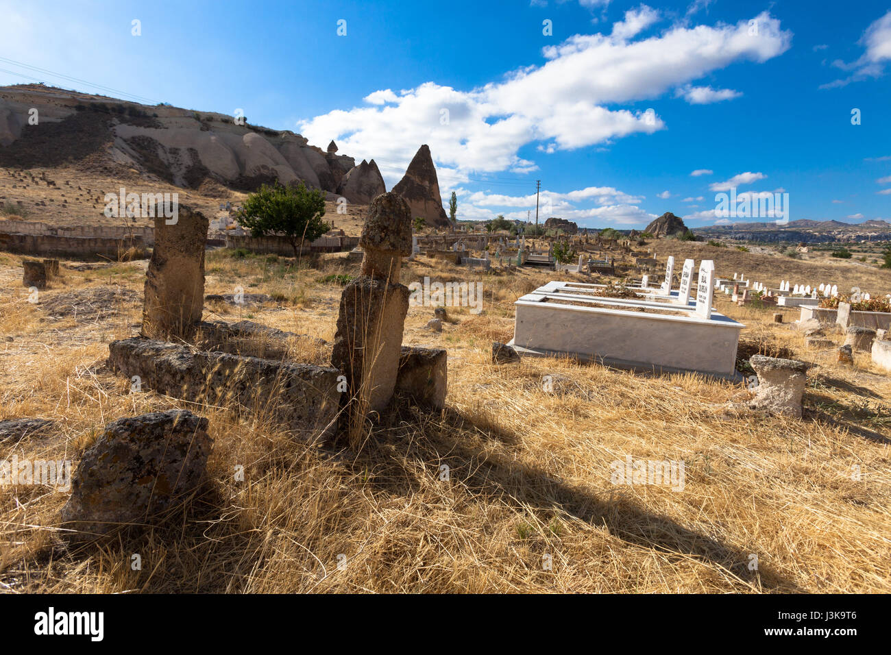Cemetery in Goreme national park. Cappadocia, Turkey Stock Photo - Alamy