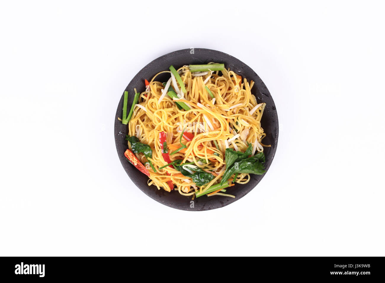 Auspicious food festival of Chinese people,Fried Chinese noodle with ...