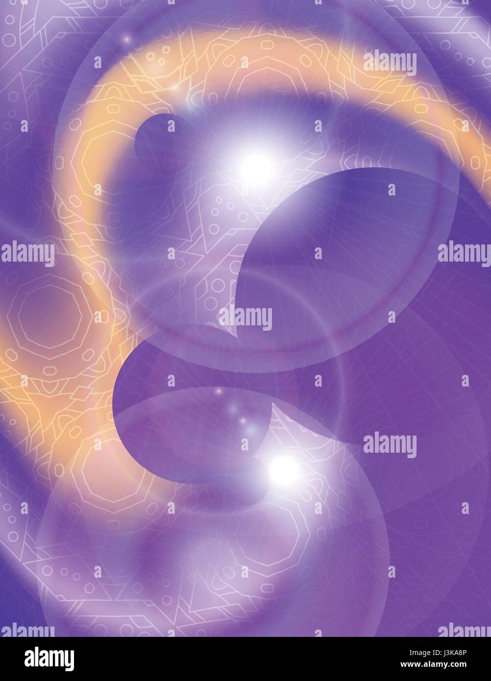 Vertical abstract futuristic purple background. Vector illustration ...