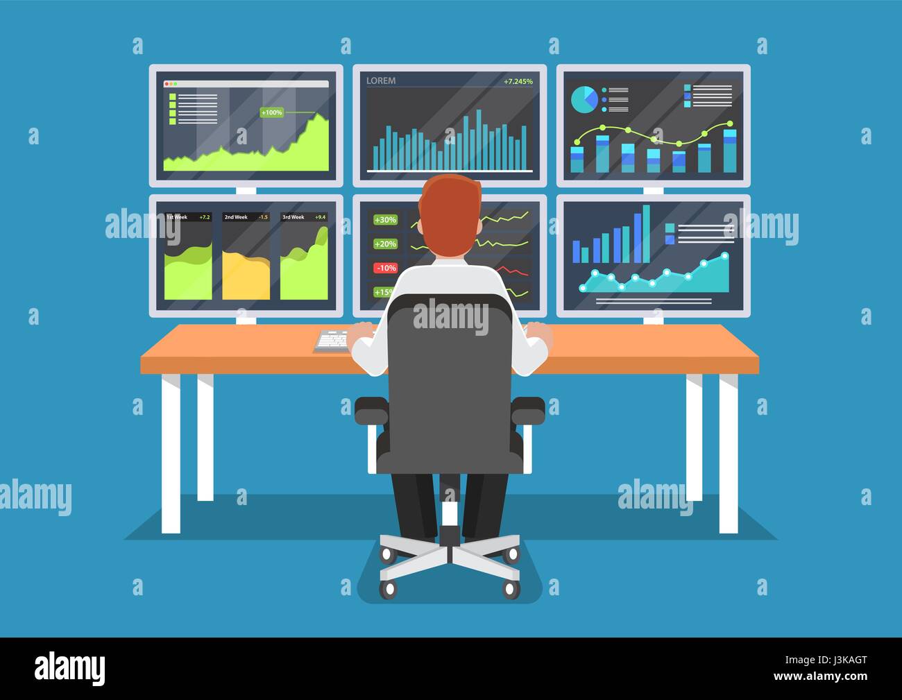 Computer screens showing Stock Vector Images - Alamy