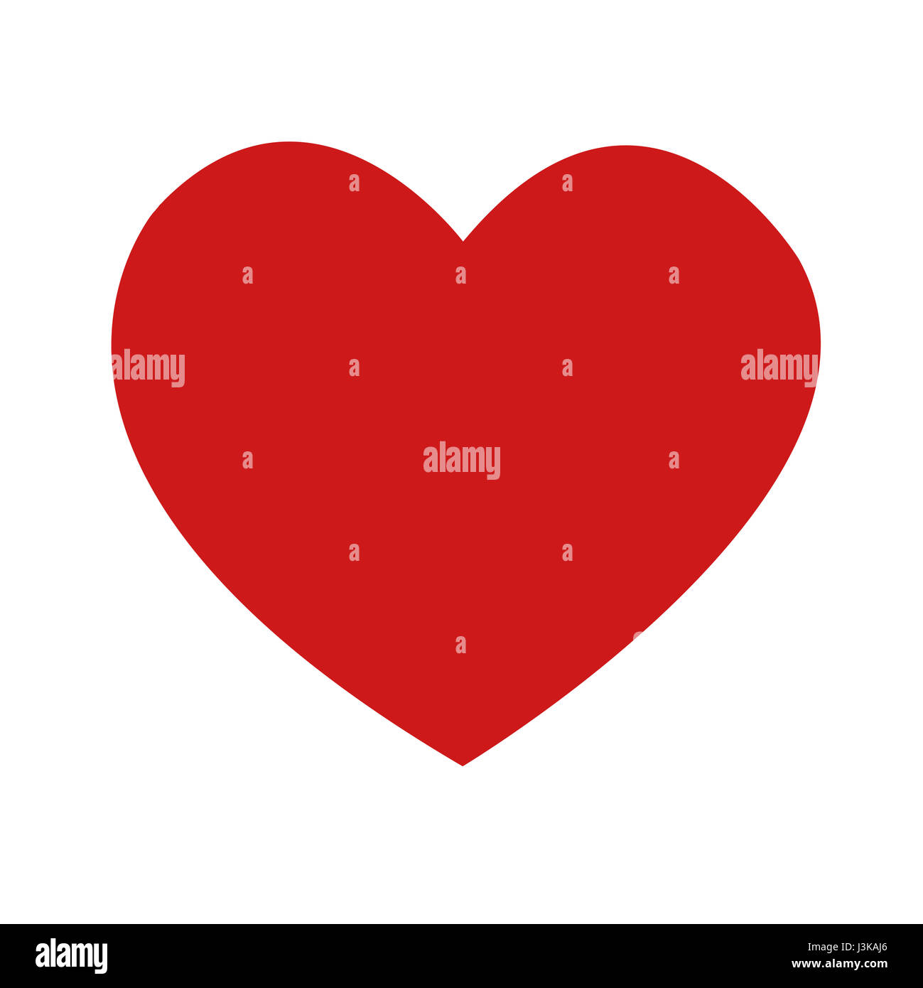 Big red heart isolated on white background Stock Photo - Alamy