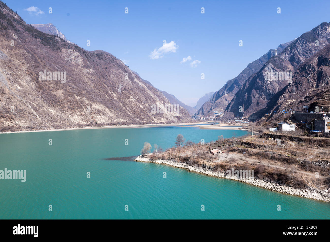 Plateau natural scenery, shot in Sichuan Province, China Stock Photo ...