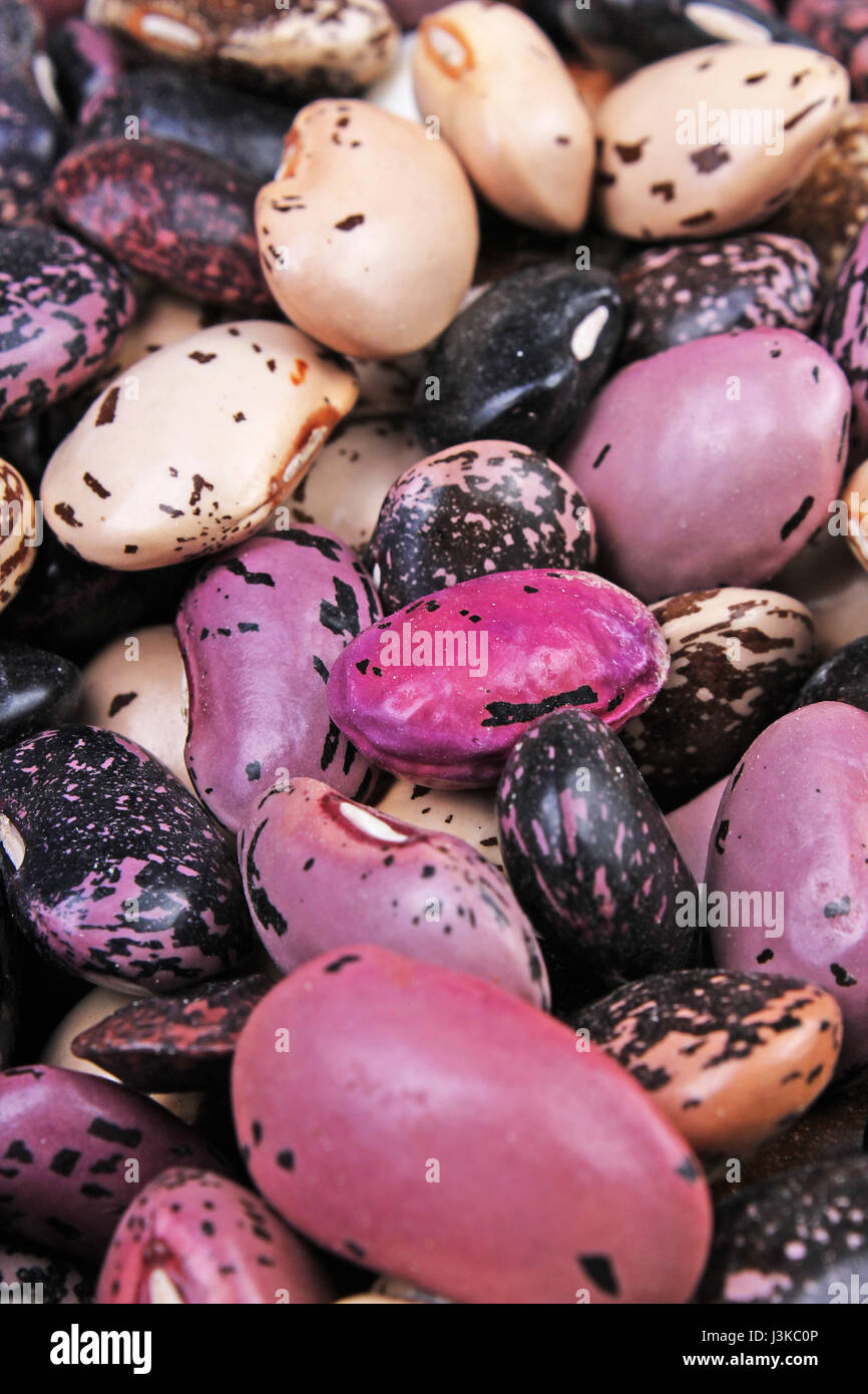 Beautiful mixed beans as background. Raw colorful bean texture Stock ...