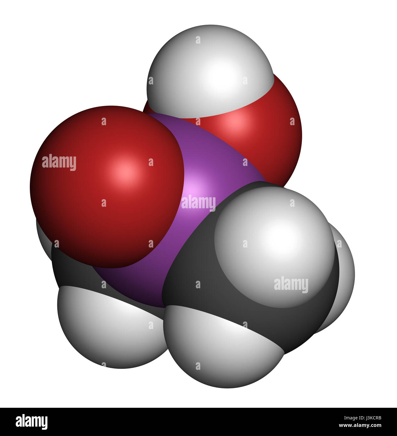 Cacodylic acid herbicide molecule (Agent Blue). Highly toxic ...