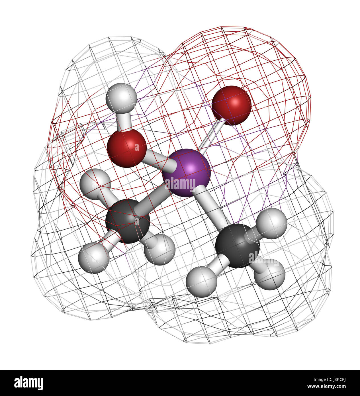 Cacodylic acid herbicide molecule (Agent Blue). Highly toxic ...