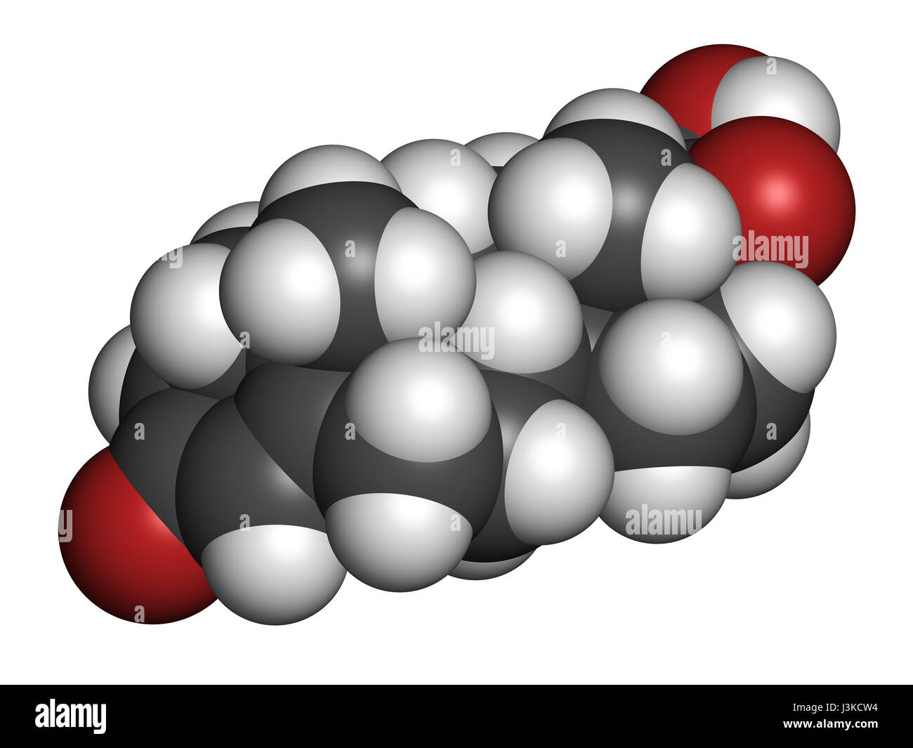 Deoxycorticosterone (DOC) mineralocorticoid hormone molecule. Precursor ...