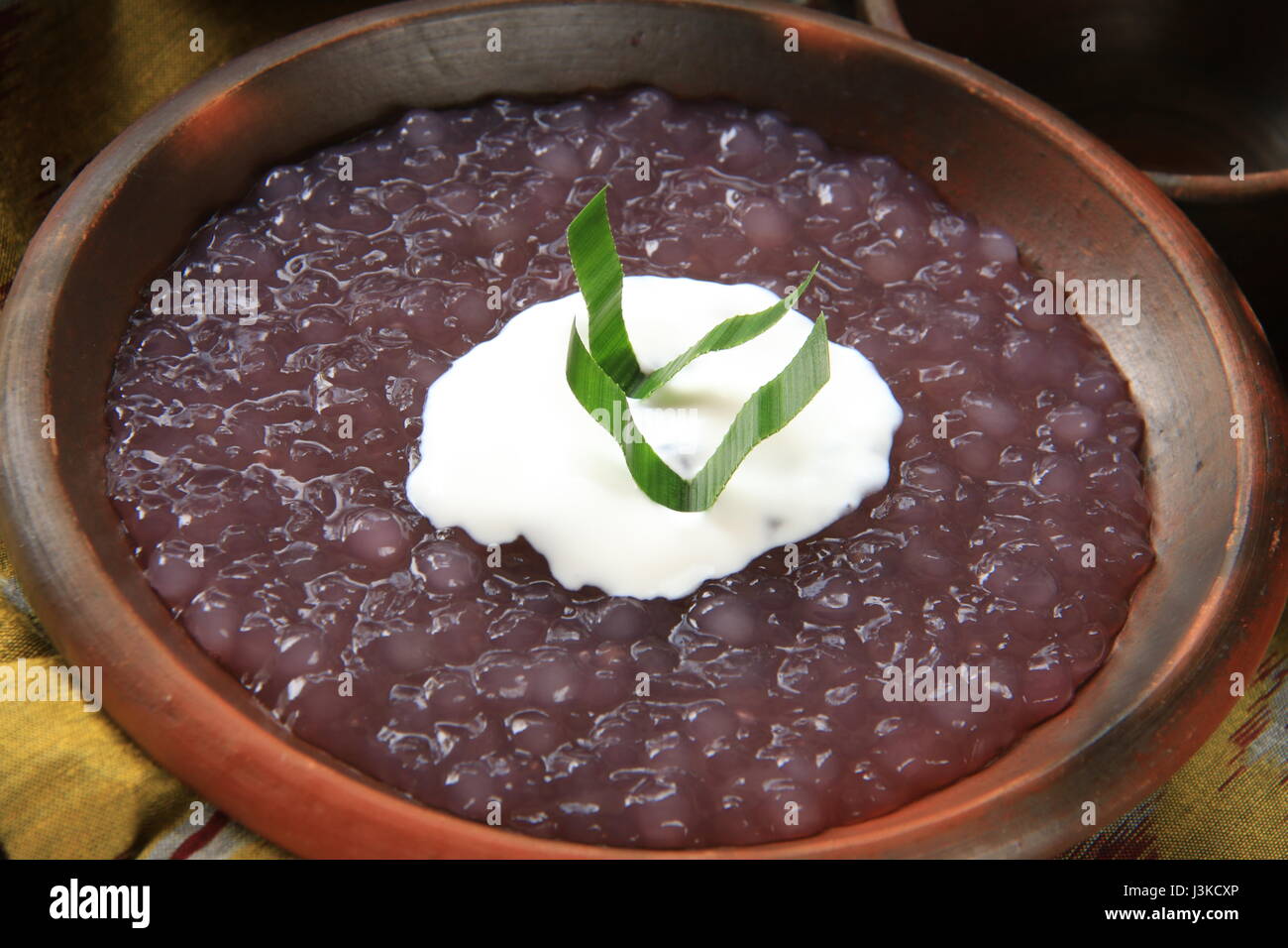 Traditional Javanese Dessert Porridge of Sago Tapioca Pearls on ...
