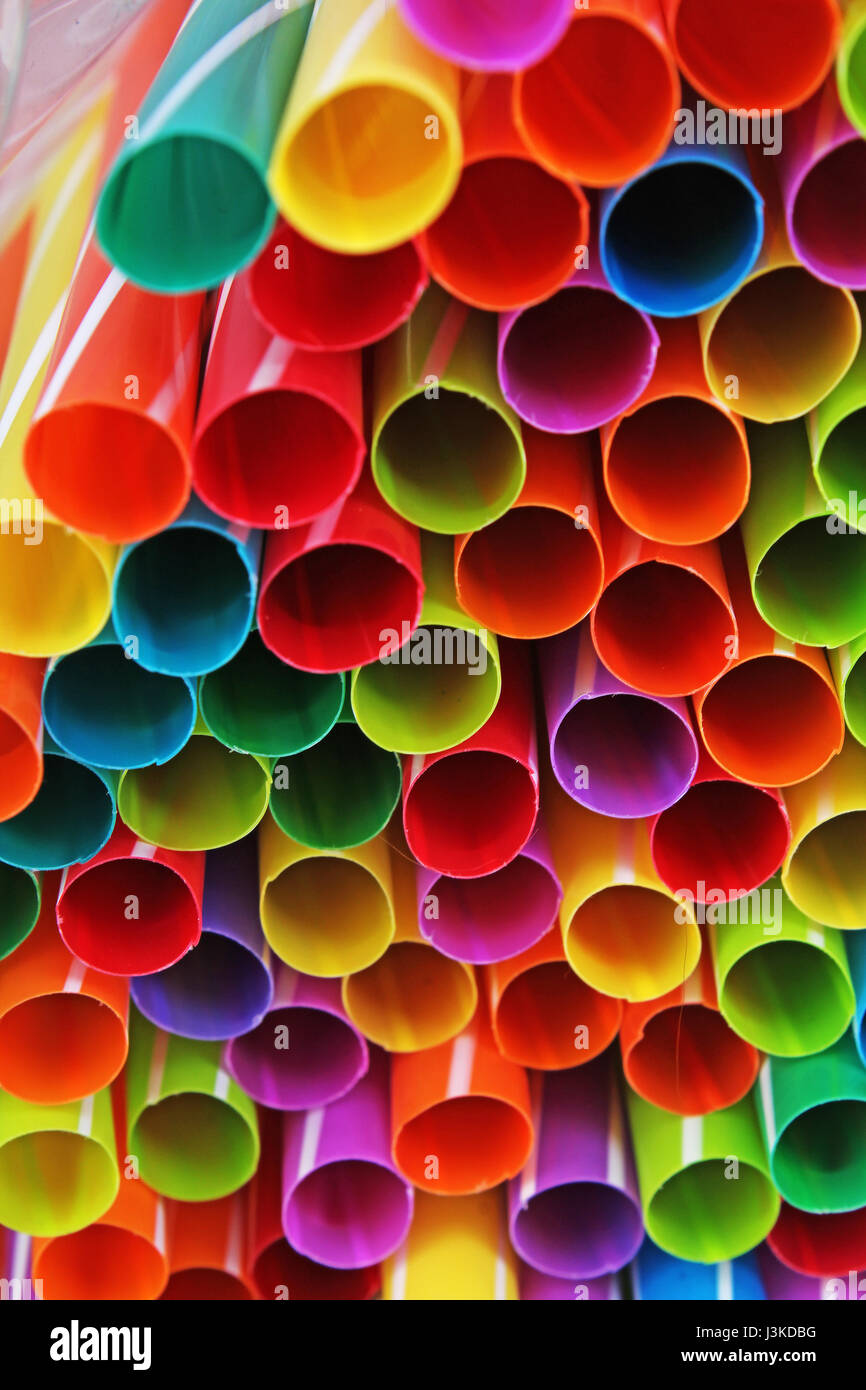 Fancy straw art background. Abstract wallpaper of colored fancy straws ...