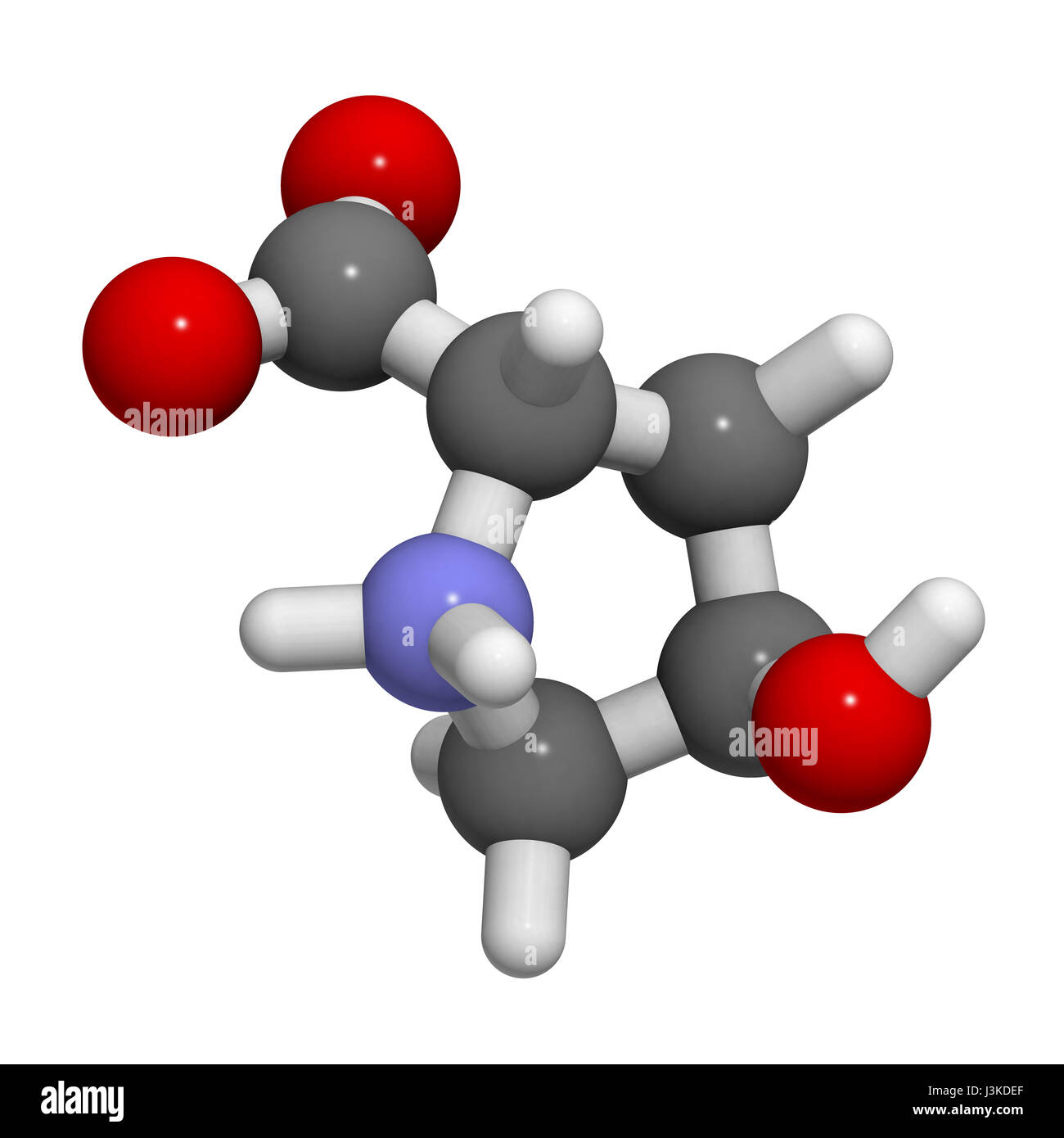 Chemical structure hydroxyproline hyp collagen hi-res stock photography ...