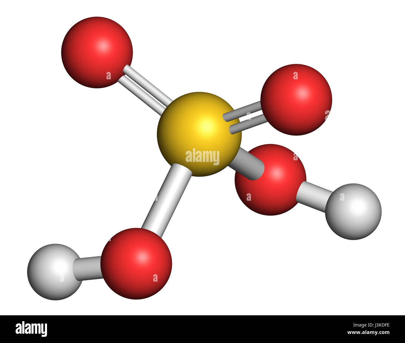 Molecular model sulphuric acid Cut Out Stock Images & Pictures - Alamy