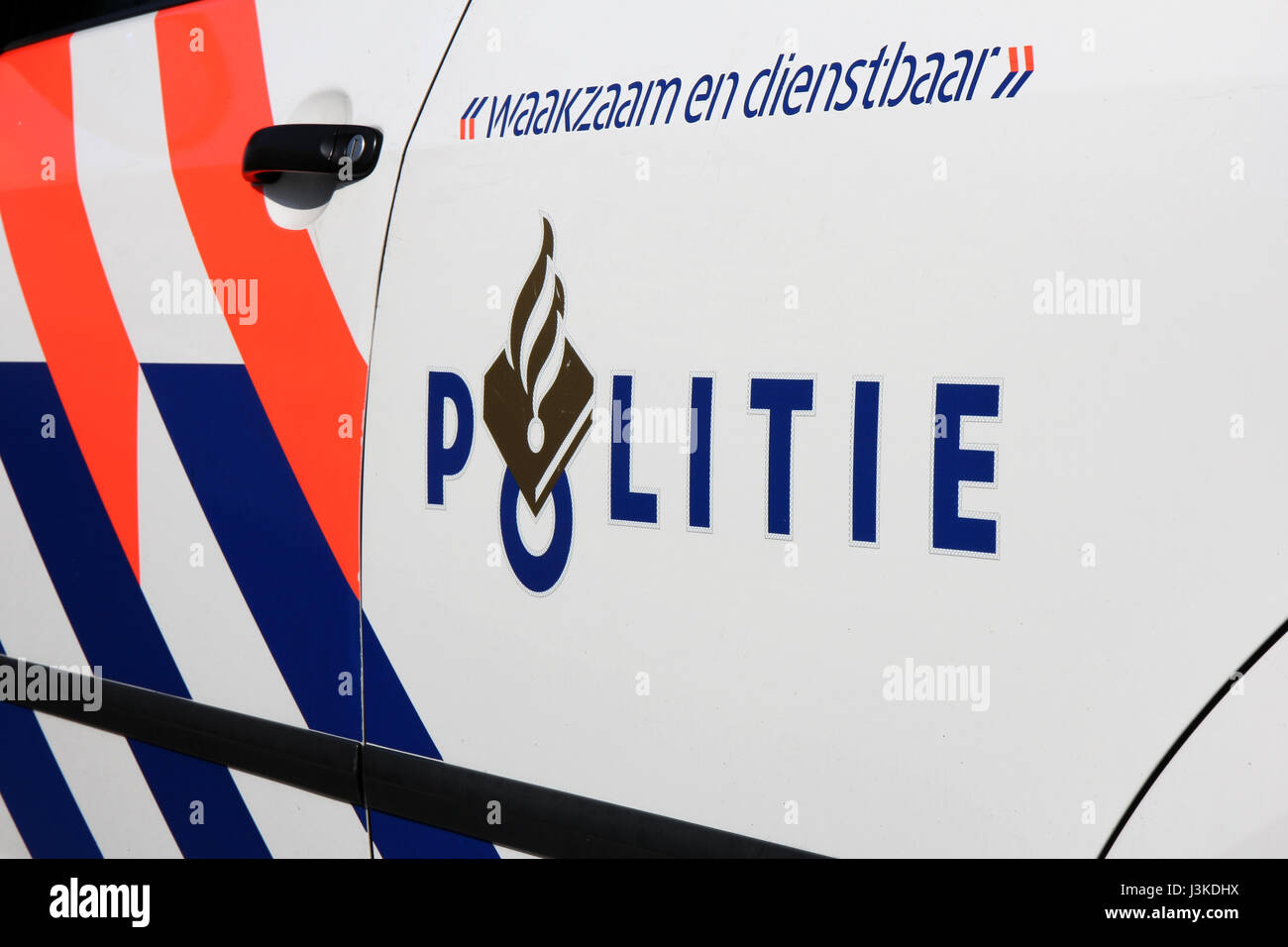 Dutch police car Stock Photo - Alamy