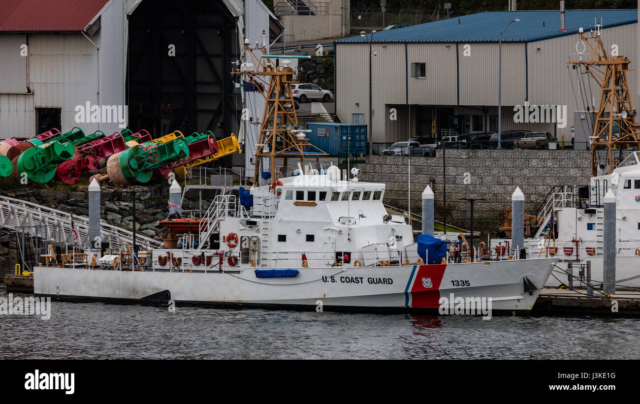 Coast guard cutter in Juneau, Alaska Stock Photo - Alamy
