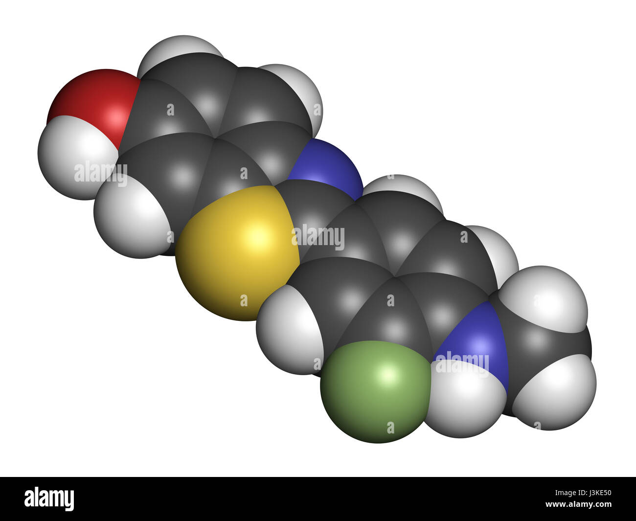 Flutemetamol (18F) PET tracer molecule. Used to diagnose Alzheimer's ...