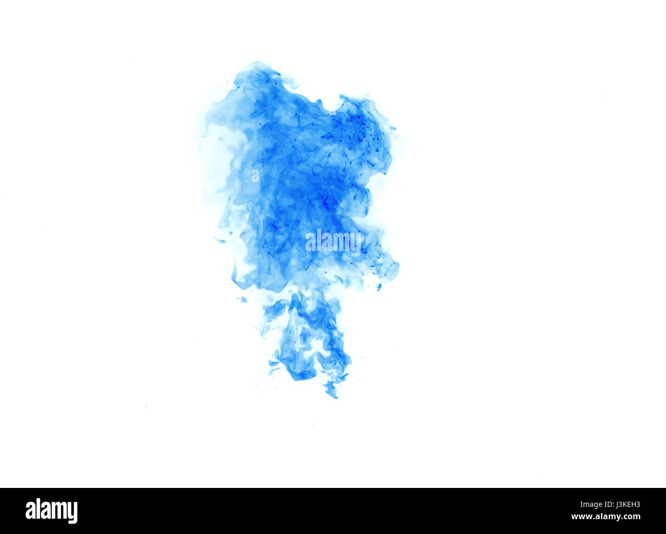 Blue explosion on white background Stock Photo - Alamy