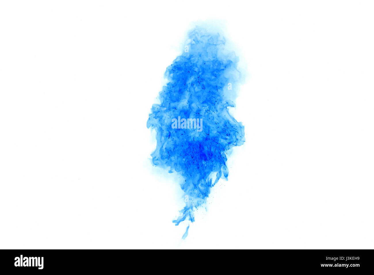 Blue explosion on white background Stock Photo - Alamy