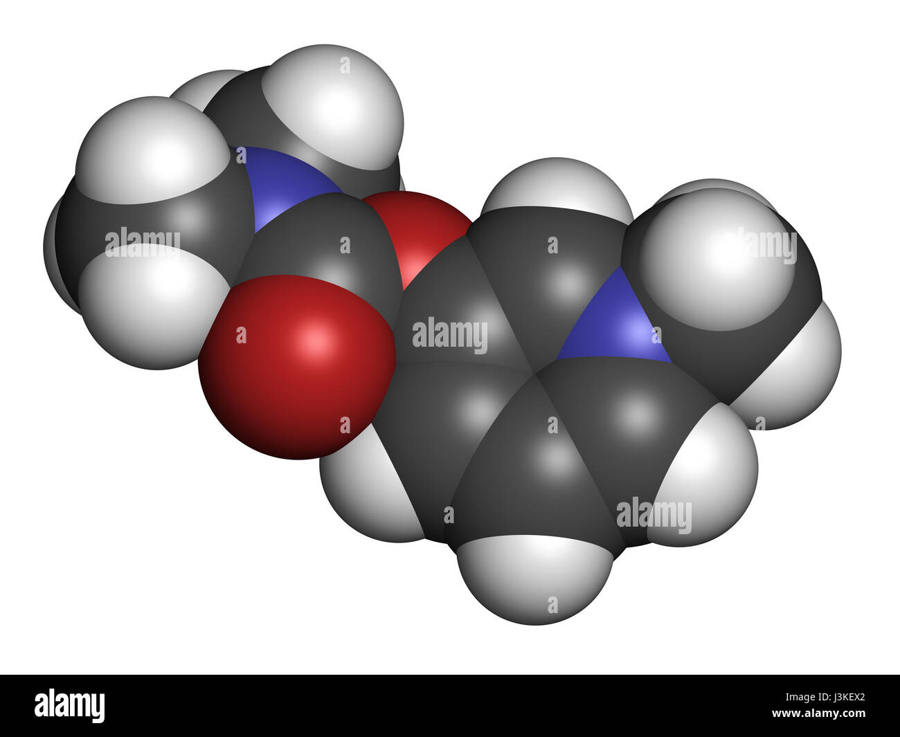 Pyridostigmine cholinesterase drug molecule. Used in treatment of ...