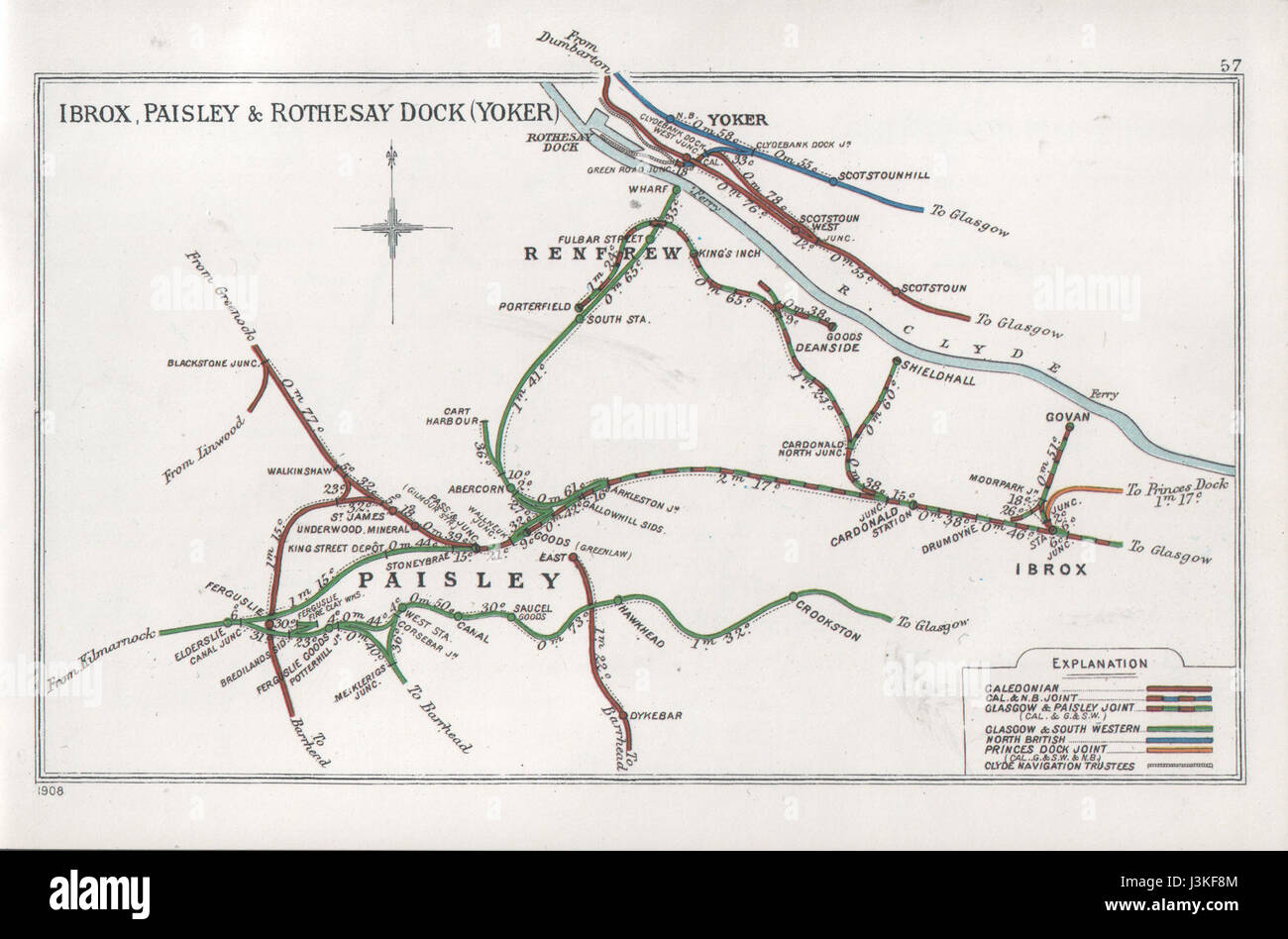Map of paisley hi-res stock photography and images - Alamy