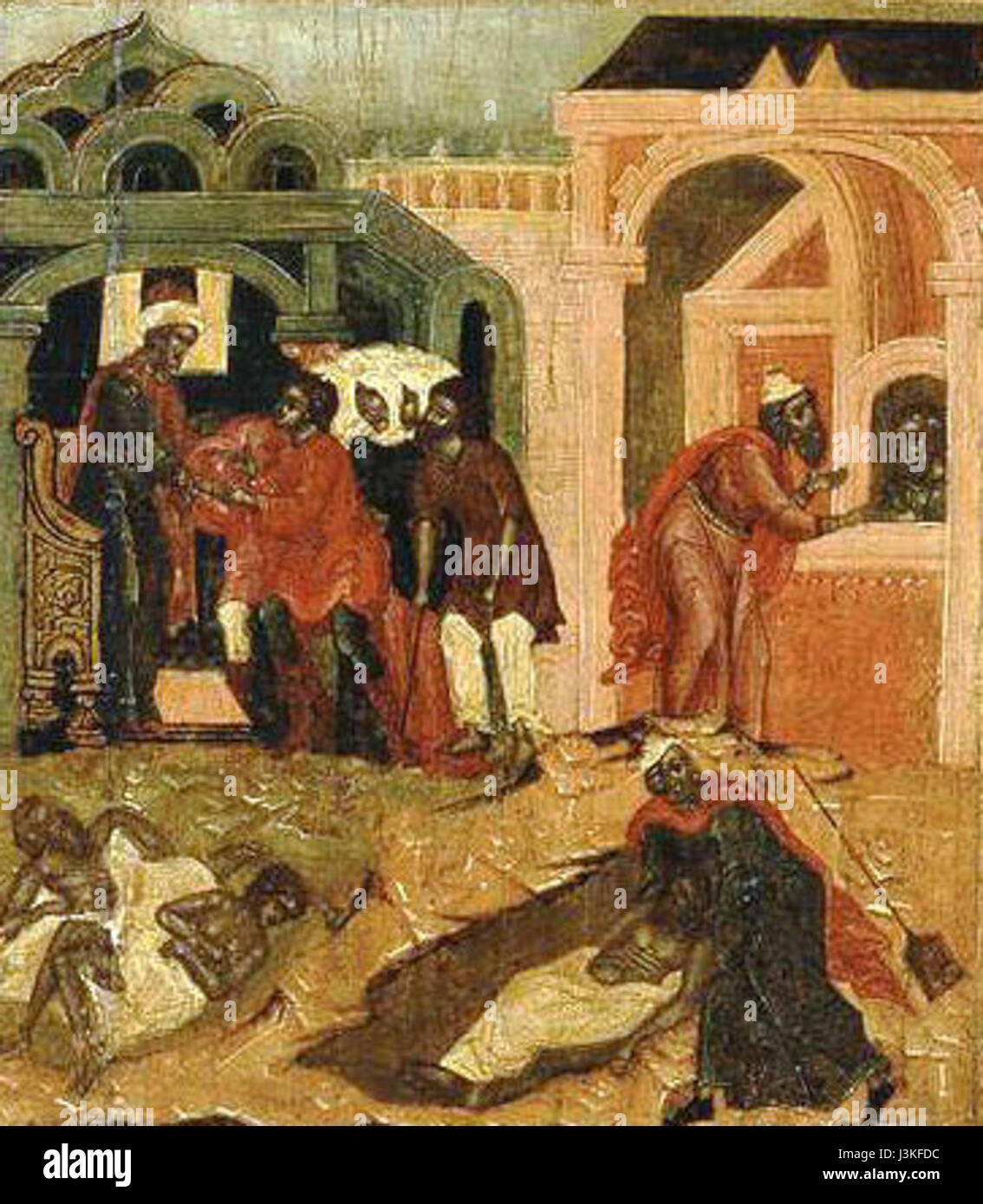 'Ikona Zapovedi Blazhen' refers to a religious icon depicting the ...