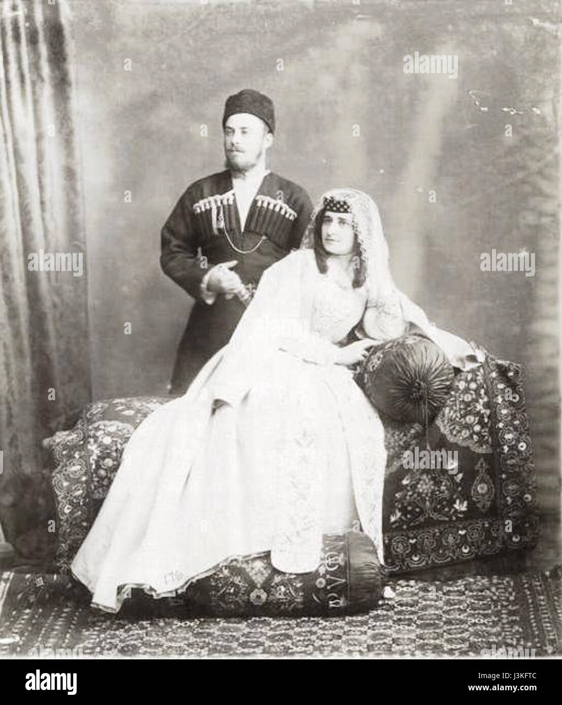 Georgian man and woman (Gruzin i gruzinka) (A Stock Photo - Alamy