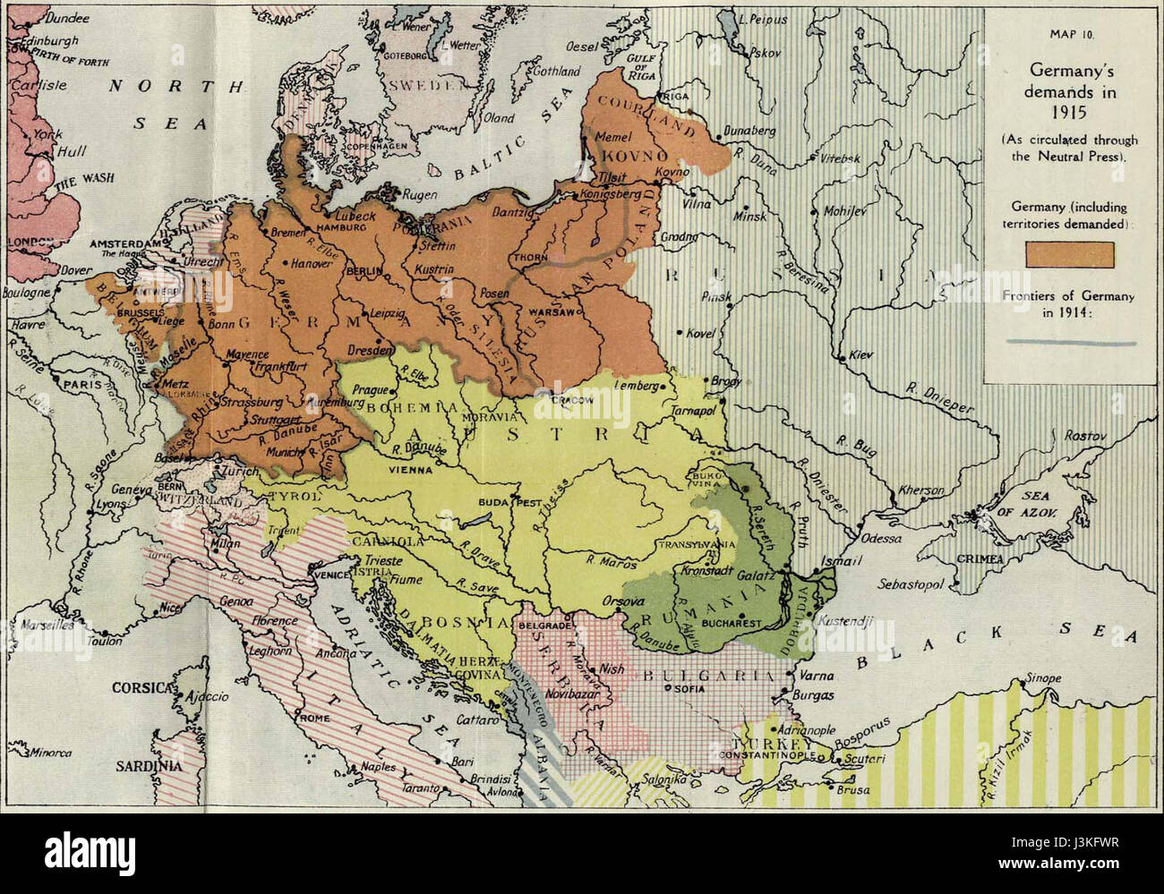 Ger demands 1915 Stock Photo - Alamy