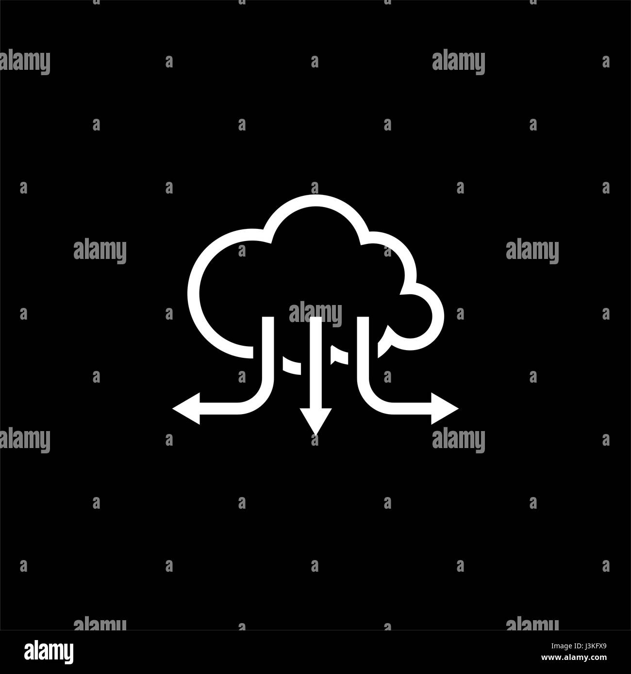 Accelerate Your Cloud Icon. Business Concept. Flat Design Stock Vector ...