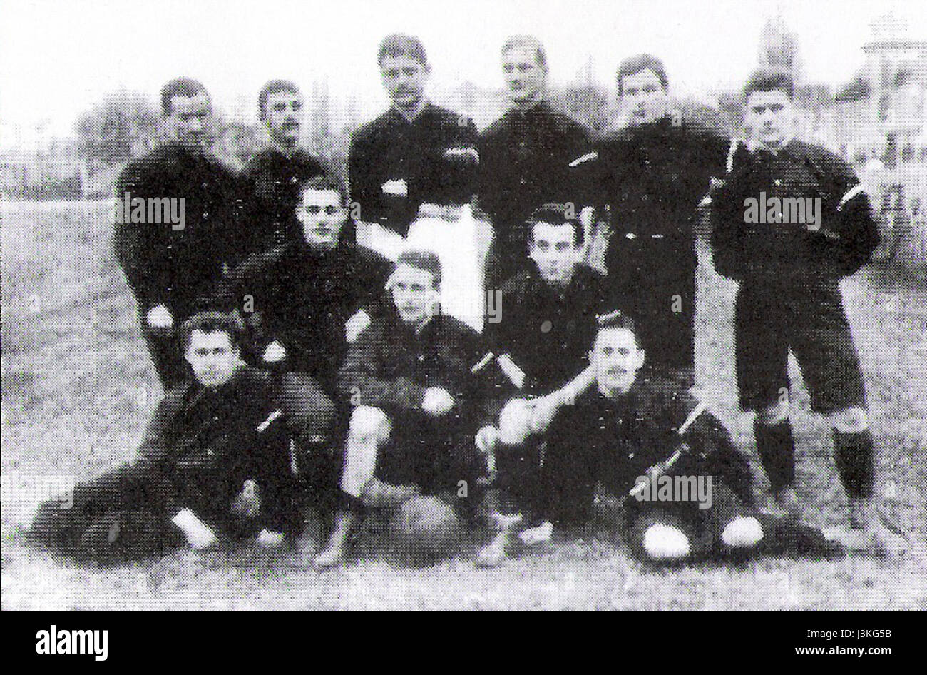 The German Football Team of 1898, seen in Paris, was part of early ...