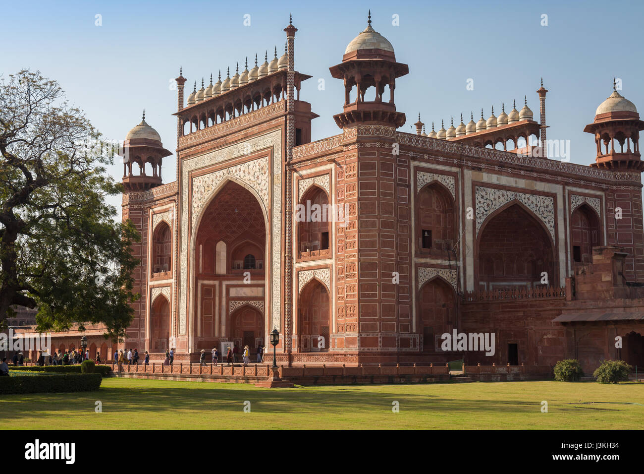 Taj Mahal west entrance gate - A Mughal Indian architectural structure ...